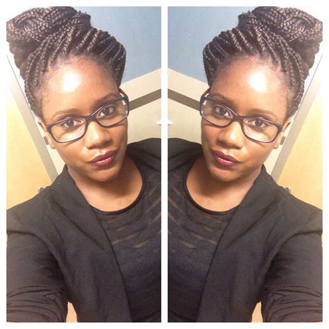 Box Braids Pinned Up Protectivehairstyle Naturalhair Updos Pin Up Style Cut And Style