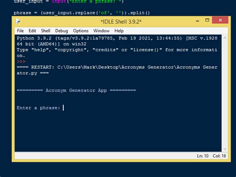Python趣味编程 首字母缩略词生成器首字母填空生成器 Csdn博客