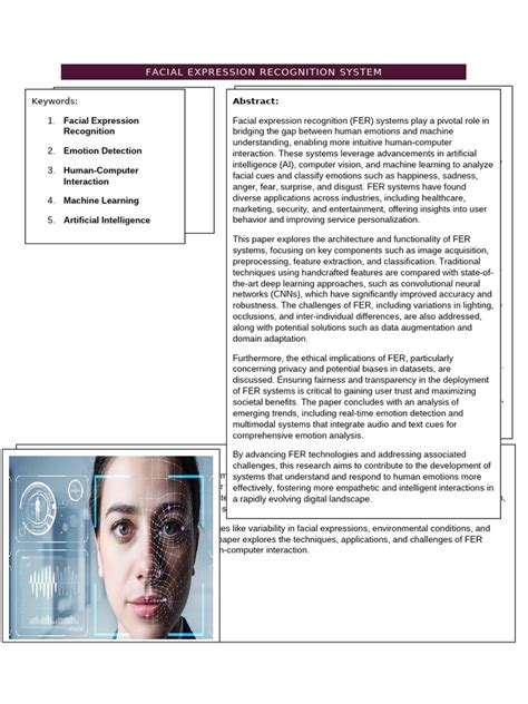 Facial Expression Recognition System Pdf Intelligence Ai And Semantics Artificial Intelligence