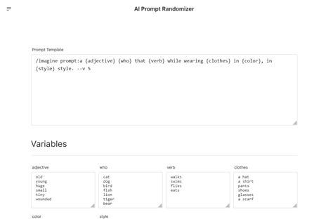 Ai Tool Ai Prompt Randomizer