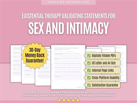 Sex And Intimacy Existential Therapy Validating Statements Workbook