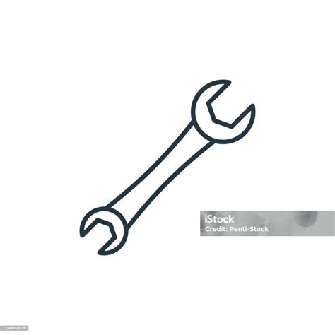 Ilustración De Icono Vectorial De Llave Aislado Sobre Fondo Blanco