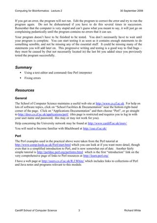 Lecture PerlProgramming PDF