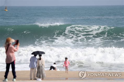 해운대 높은 파도 연합뉴스
