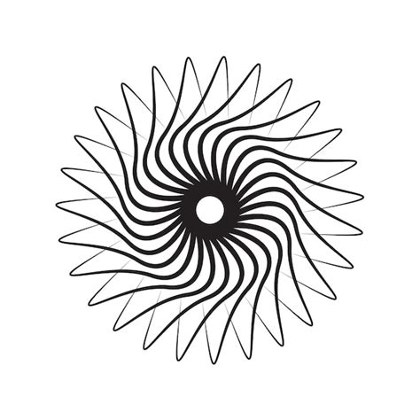 Premium Vector Abstract Circular Geometric Elements Round Pattern Decorative Vector Design