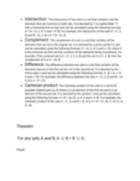 SOLUTION Mathematics Set Theory Notes Def Examples Symbols Formulas And Proof Studypool