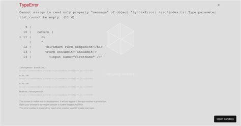 React Hook Form Smart Form Component Codesandbox