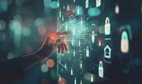 Premium Photo Futuristic Interface Engagement With Glowing Data Analytics Icons