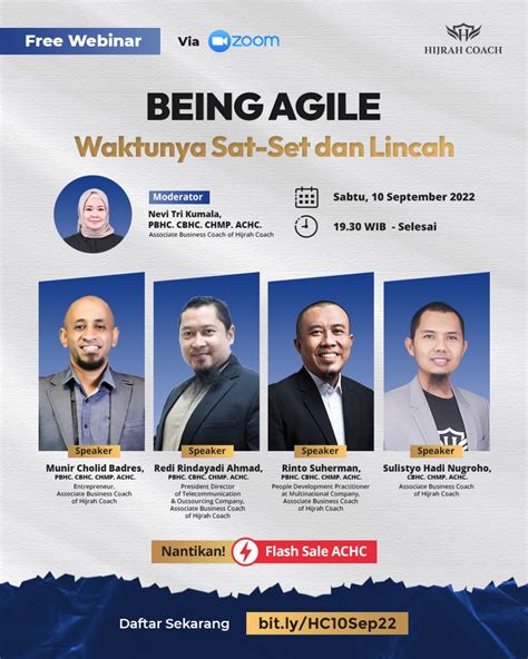Free Webinar “being Agile Waktunya Sat Set And Lincah” Jadwal Event Info Pameran Acara