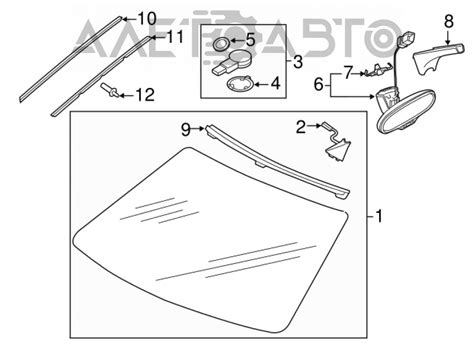 Лобовое стекло Audi A3 8v 15 4d под датчик дождя песок 8v5 845 099 B