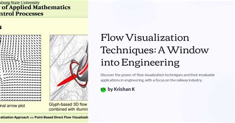 Flow Visualization Techniques A Window Into Engineering Flow Visualization Techniques A Window Into Engineering