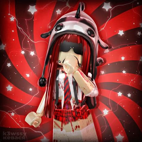 Red Star Cute Girl Roblox Gfx Шаблоны для настенной росписи Горошек фон Лоян