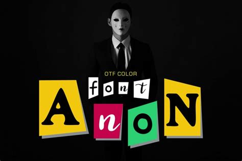 Anon OTF Color Font MasterBundles