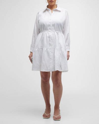 Plus Size White Linen Dresses For Women Up To 40 Off Lyst