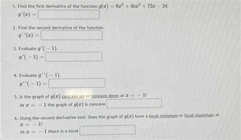 Solved Find The First Derivative Of The Function