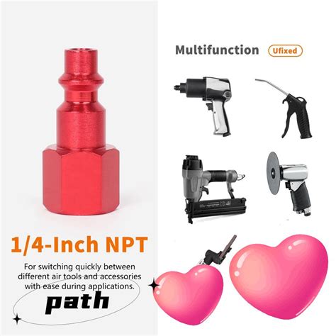 Path ข้อต่อคอมเพรสเซอร์แอร์ Npt 1 4 นิ้ว สีแดง I M Type เชื่อมต่อเร็ว Shopee Thailand