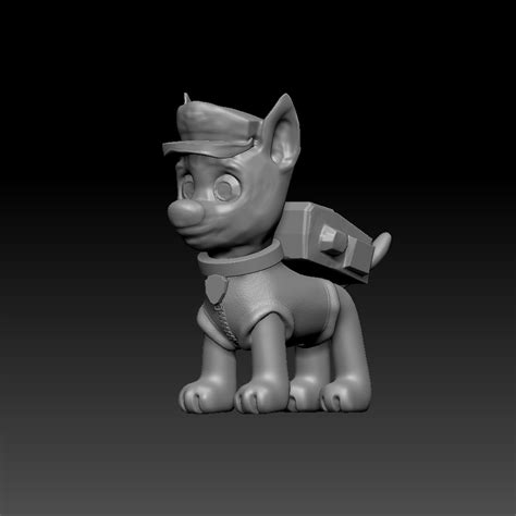 Stl File Paw Patrol Chase 🐾・3d Printer Model To Download・cults