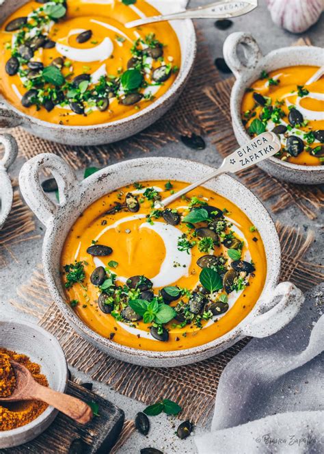 Pumpkin Soup Recipe Easy Vegan Creamy Bianca Zapatka Recipes