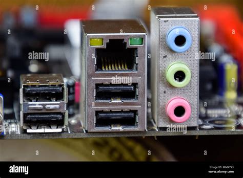 Input And Audio Inputs Electronic Board With Electrical Components