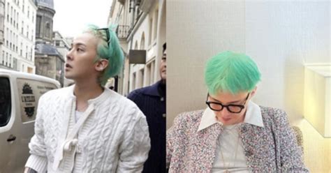 지드래곤 요정인가 민트 머리도 신비롭게 소화