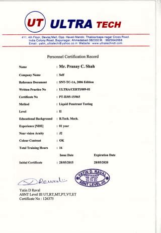 ASNT Level II In Liquid Penetrant Testing PDF