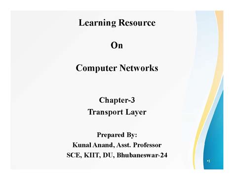 3 Ch 03 Transport Layer 1 Learning Resource On Computer Networks Chapter Transport Layer