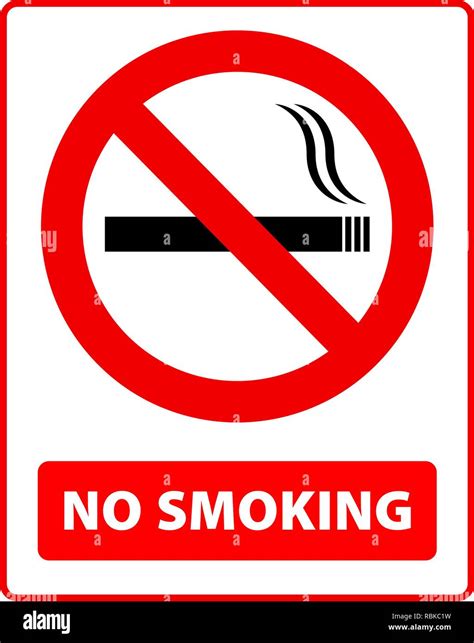 No Smoking Forbidden Sign Stock Vector Image And Art Alamy