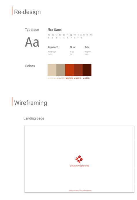 Redesign Of Iitk Design Program Website On Behance