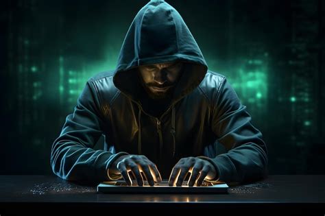 Premium Ai Image Cyber Phantom Crafting Digital Chaos Ai Generated Art