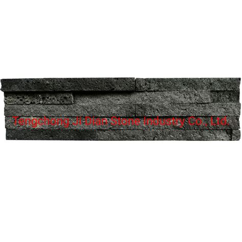 Stacked Basalt Stone Wall Cladding Cultural Stone Panel Cultural