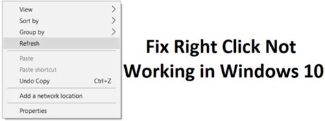 Fix Right Click Not Working In Windows 10 Techcult