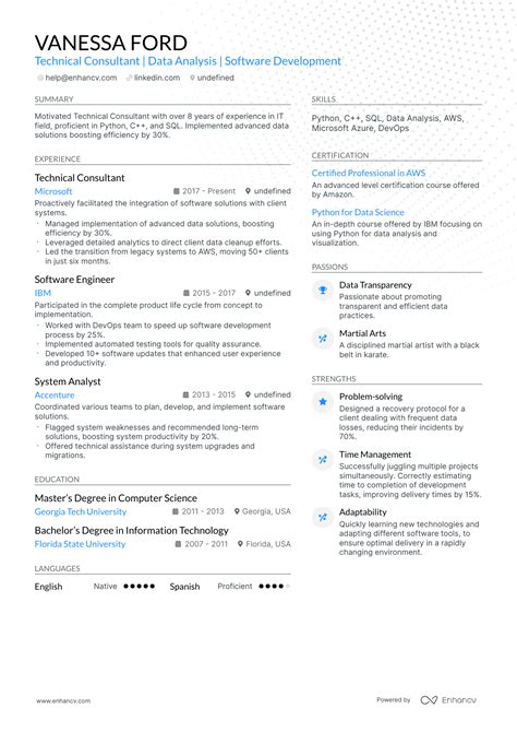 Technical Consultant Resume Examples Templates Guide For