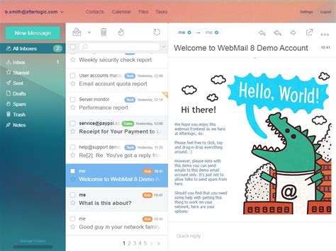 Webmail Client Afterlogic Webmail Pro — Ajax Enabled Script Php