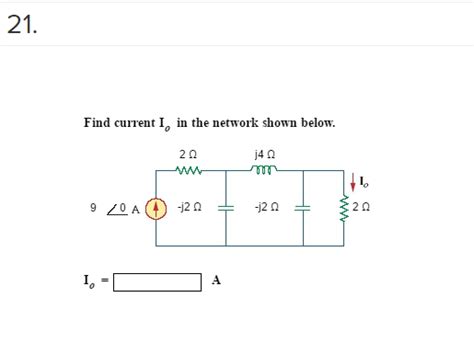 Solved Find Current I 0 In The Network Shown Below I 0 Chegg Com