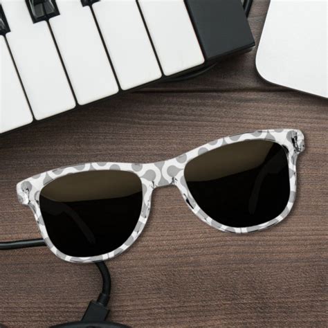Drip Blob Pattern Black And Clear Sunglasses Zazzle