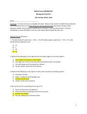 Midterm Exam Managerial Winter 2018 ANSWER KEY 1 Pdf Midterm Exam ANSWER KEY Managerial