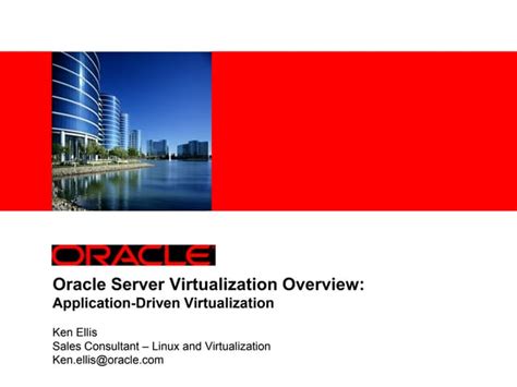 Application Driven Virtualization Architectural Considerations Ppt