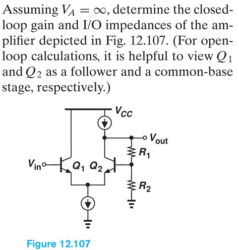 Assuming Va∞ Determine The Closedloop Gain And Io