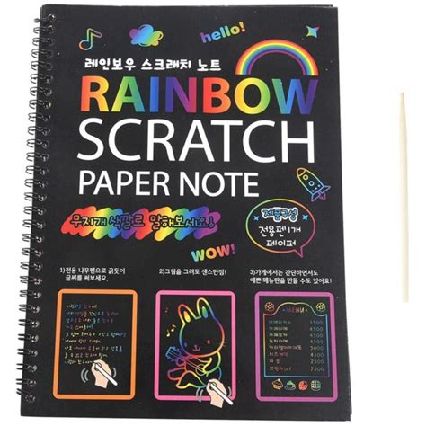 A5 Scratch Note Pad Scratch Book With Wooden Stick Scratch Notepad Darazpk
