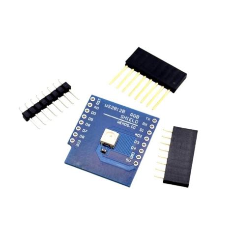 Wemos D1 Mini Ws2812b Rgb Shield Temperature Kunkune