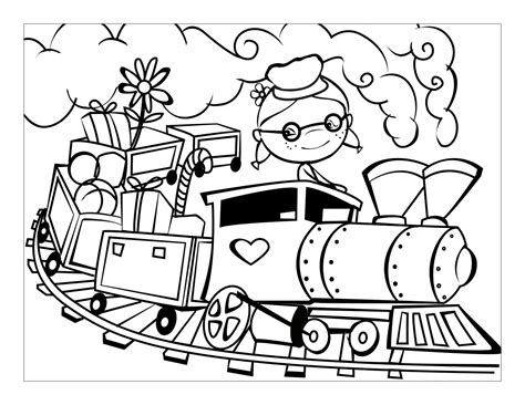Train Printable Coloring Pages