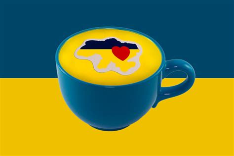 우크라이나의 국가 상징이 있는 빈 노란색과 파란색 컵 클로즈업 0명에 대한 스톡 사진 및 기타 이미지 0명 Stand With Ukraine 개념 Istock