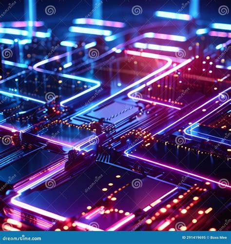 Circuit Board Electronic Computer Hardware Technology Stock Illustration Illustration Of