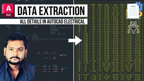 Data Extraction In Autocad Electrical Youtube