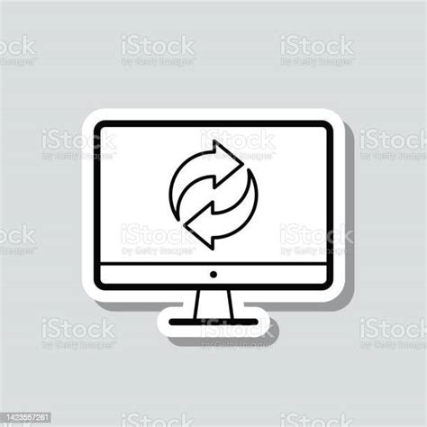 데스크톱 컴퓨터에서 기호를 재활용합니다 회색 배경에 아이콘 스티커 3차원 형태에 대한 스톡 벡터 아트 및 기타 이미지 3차원 형태 개념 그림자 Istock
