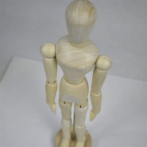 ♧ หุ่นไม้หุ่นกระบอกมนุษย์จำลองร่างภาพวาดด้วยหุ่นไม้ที่ยืดหยุ่นและเคลื่อนย้ายได้ หุ่นไม้ขนาดเล็ก