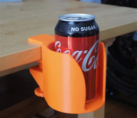 Under Desk Drink Holder 3d Printed Cup Holder Stl File Instant
