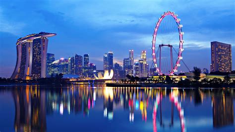 Download Enjoying The Cityscape View Of Singapore