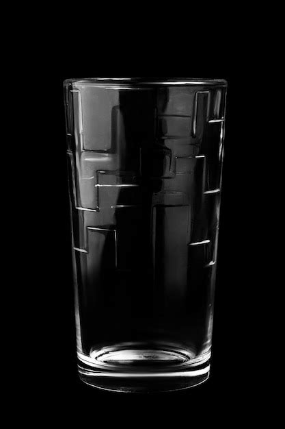 Premium Photo Empty Clean Glass Isolated On Black Background