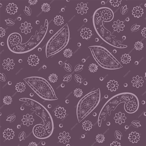 Premium Vector Seamless Pattern Paisley8